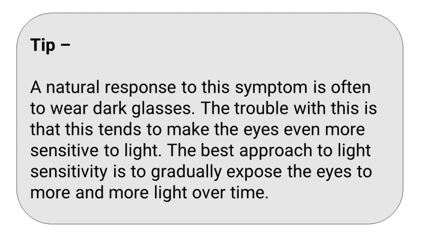 Visual symptoms | Head Injury Symptoms